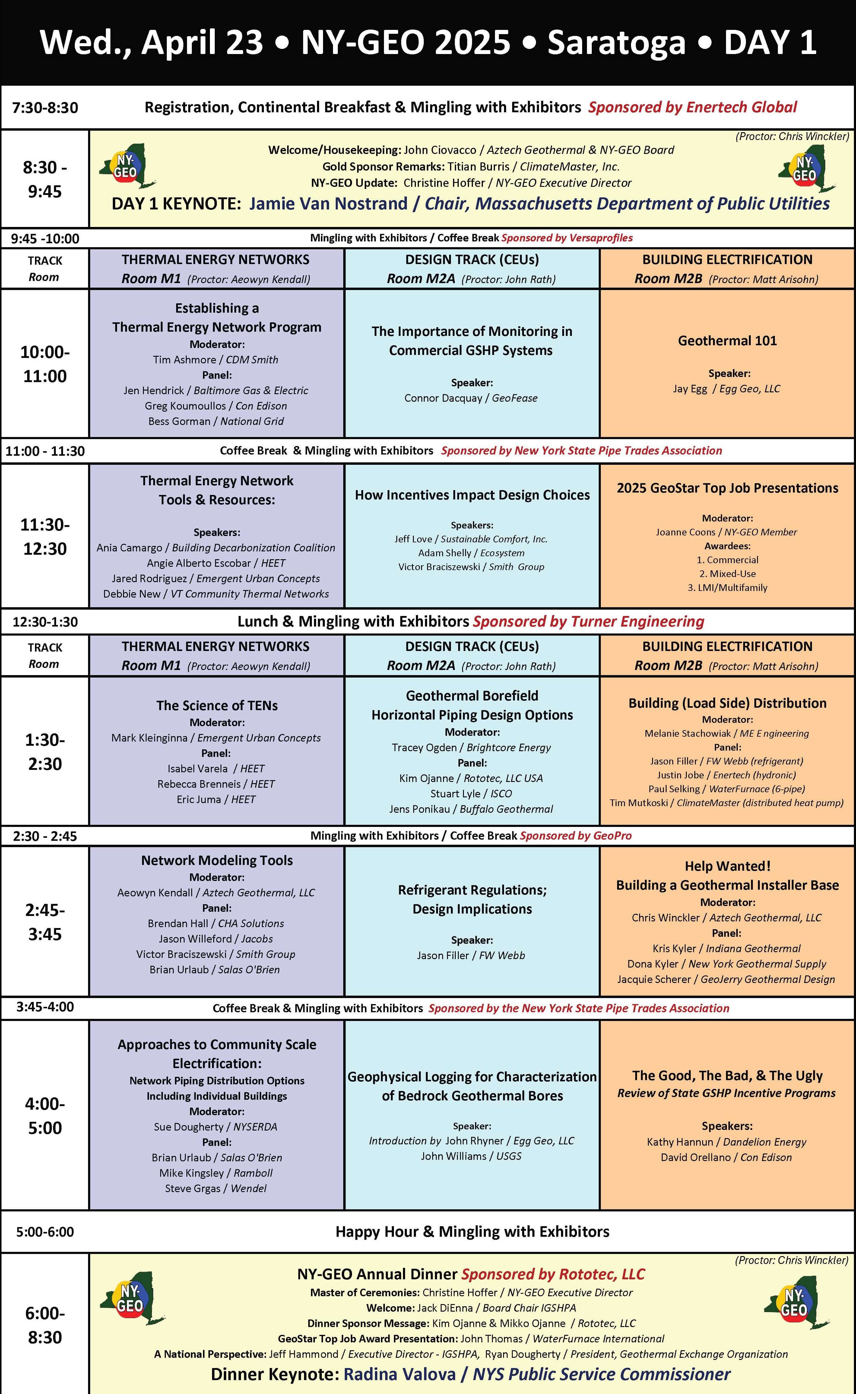 NY-GEO 2025 - Day 1 Schedule GRID - NY-GEO